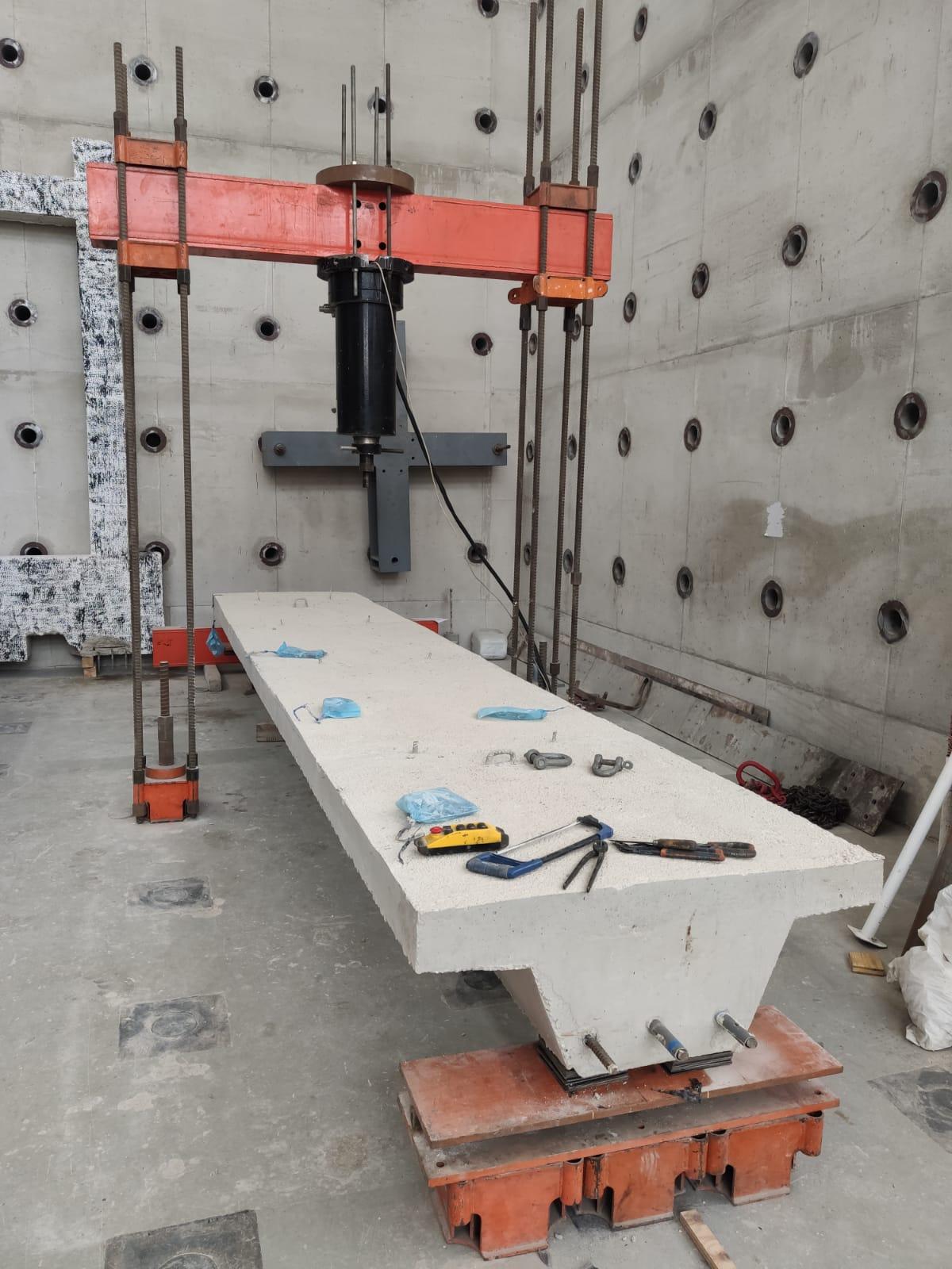 Scaled specimens bridge spans for the SENSAT project – Building Resilient